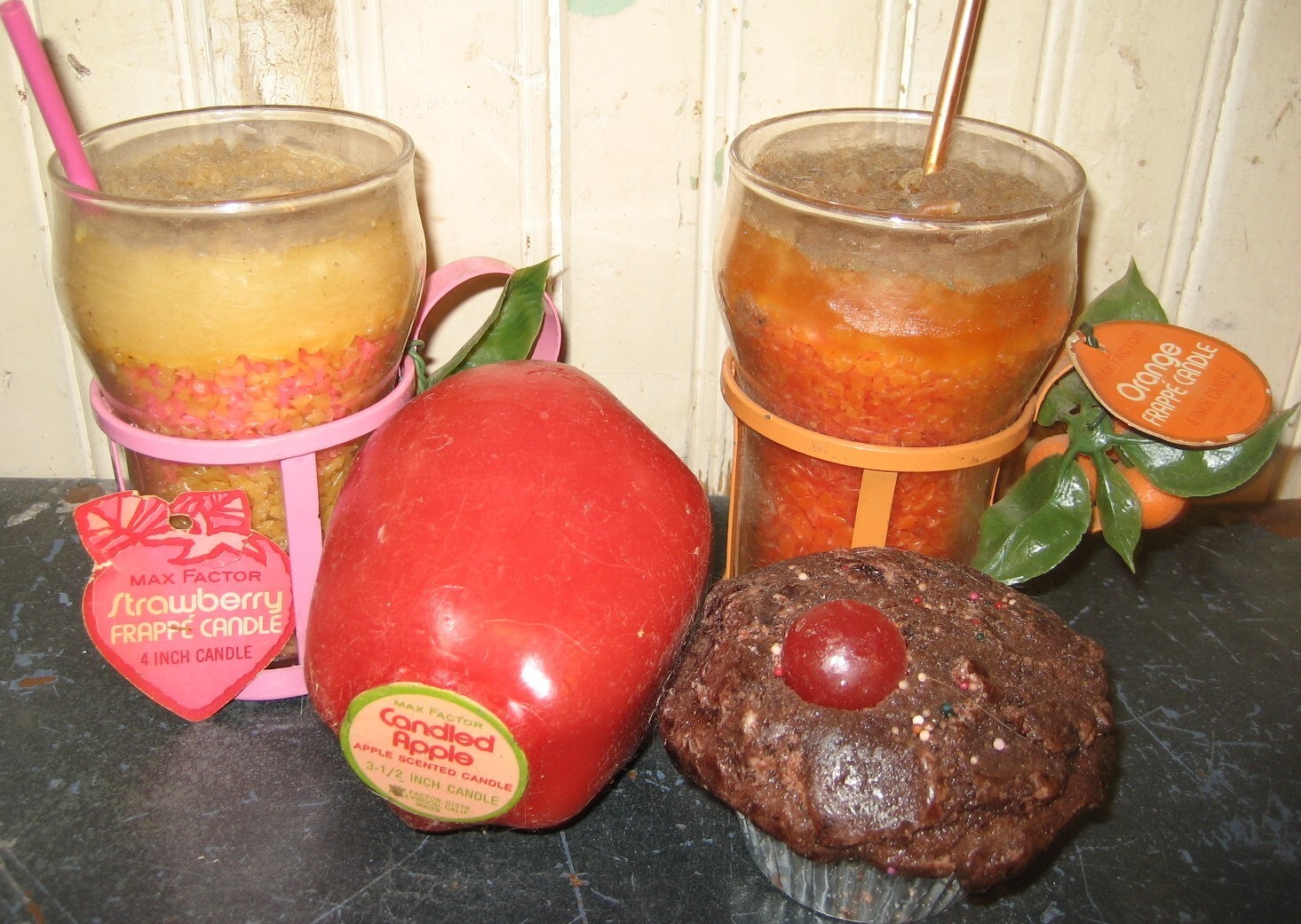 Vintage Max Factor Sundae, Apple, Cupcake Candle Lot | eBay