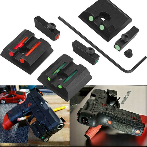 Fiber Optic 3 Dot Sights Front Rear Red Green Dot for Taurus w/o G2C ...
