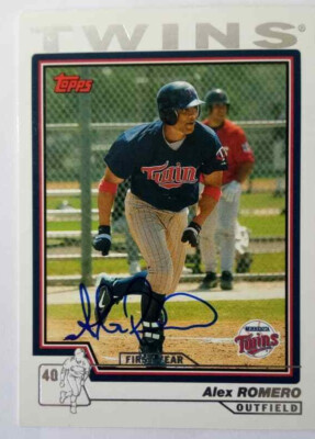 Alex Romero Autograph Rare Minnesota Twins | eBay