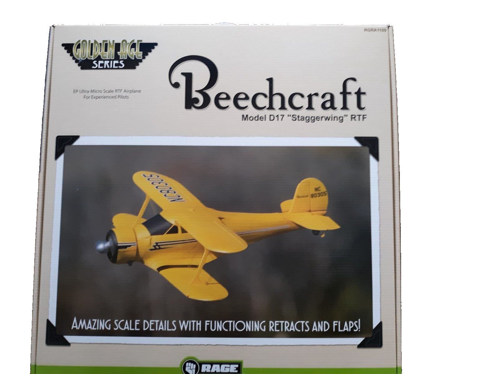Rage RC RGRA1109 Beechcraft Model 17 Staggerwing Micro RTF for sale ...