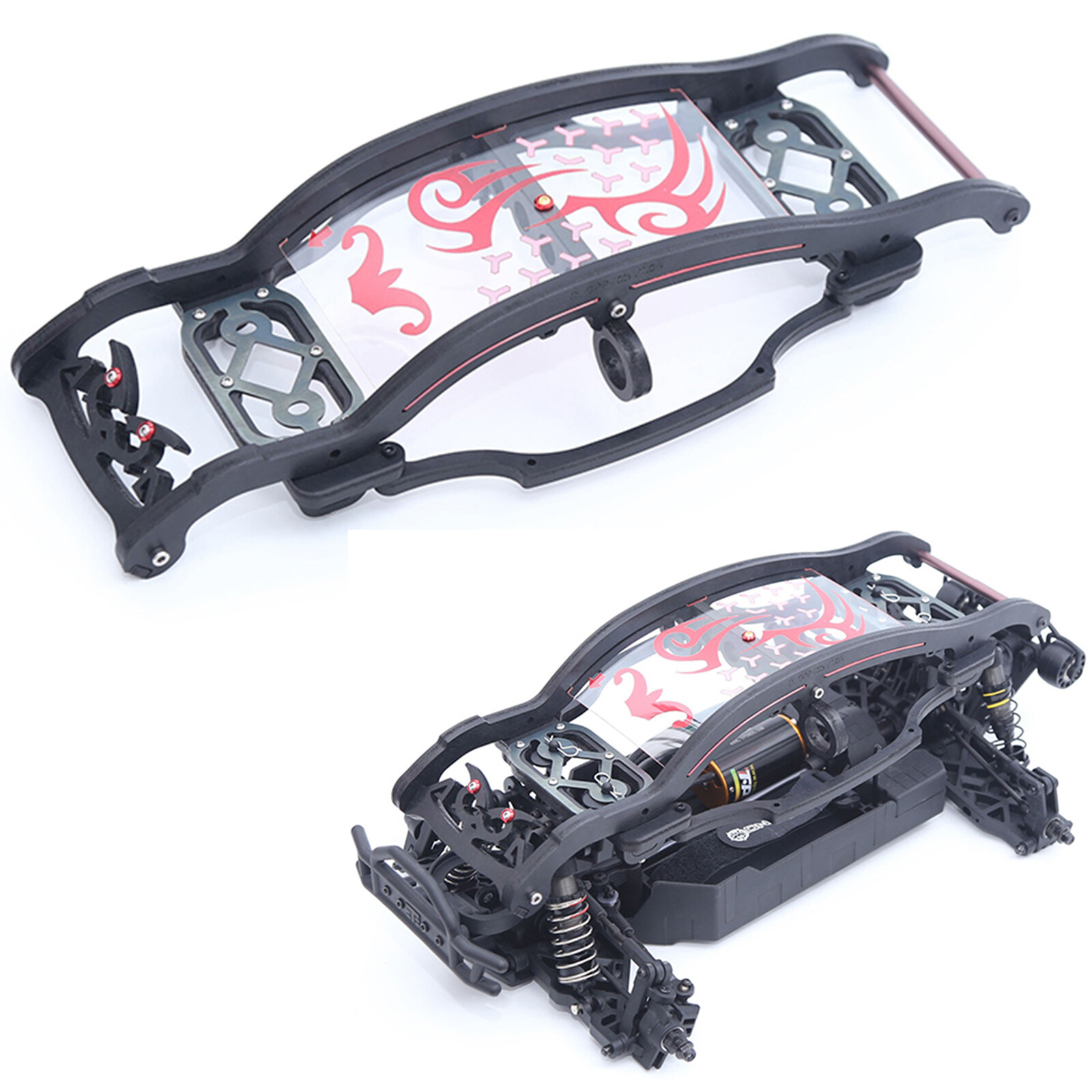 QL Chassis Roll Cage Frame Body for 1/10 TEKNO MT410 2.0 RC Crawler Car ...
