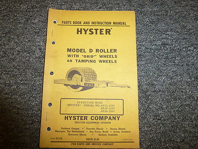 Manuals & Books - Hyster Compactor