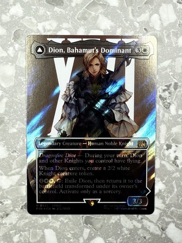 Dion, Bahamut's Dominant (Borderless) (Surge Foil) #521 MTG Final ...