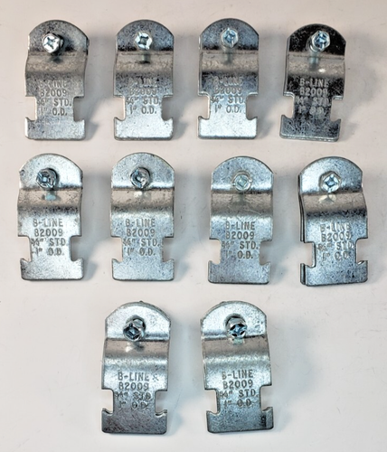 B-LINE B2009 3/4" STD. 1" O.D. PIPE CONDUIT STRUT STRAP CHANNEL (QTY ...