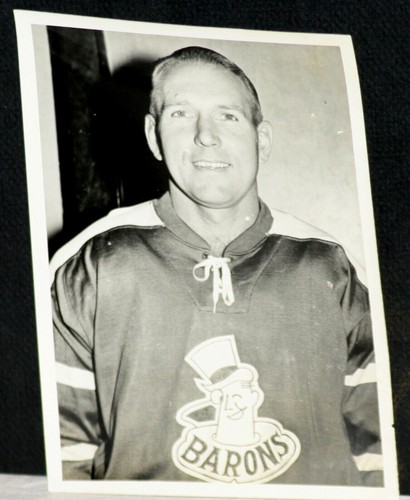 1961-62 Cal Stearns, Cleveland Barons, AHL, 5" x 7" Photograph | eBay ...
