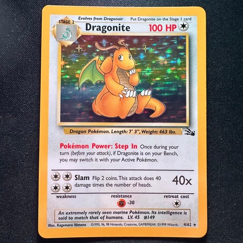 Dragonite 4/62 Fossil Rare Holo Pokemon Card Mint | eBay
