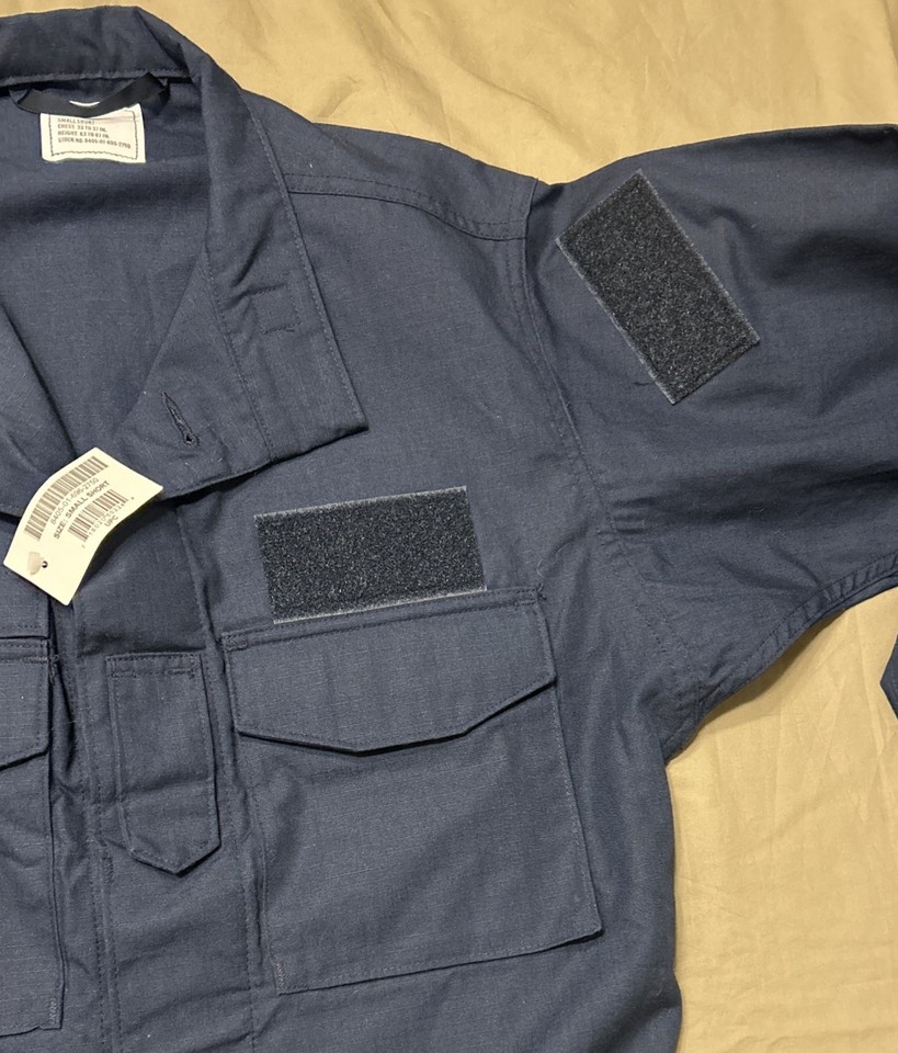 US Navy Coat 2POC Size Small-Short Flame-Resistant Blue Class 1 USN | eBay