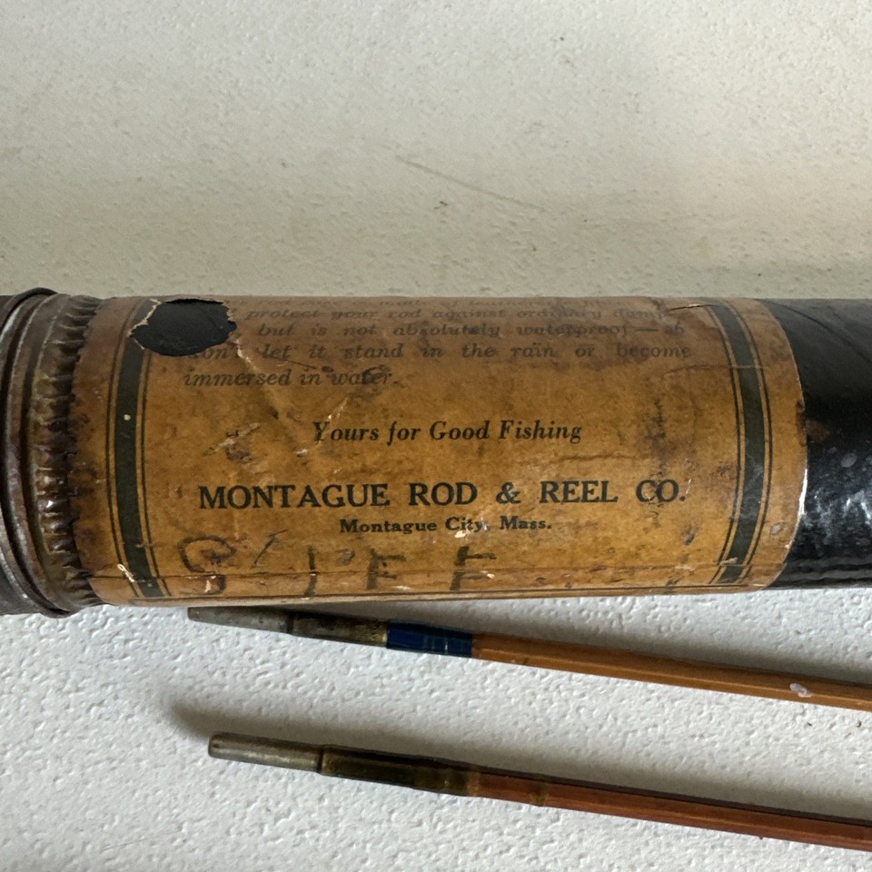 Montague Fishkill 9 ft 3 Pc Bamboo Fly Rod With Original Tube, sleeve ...