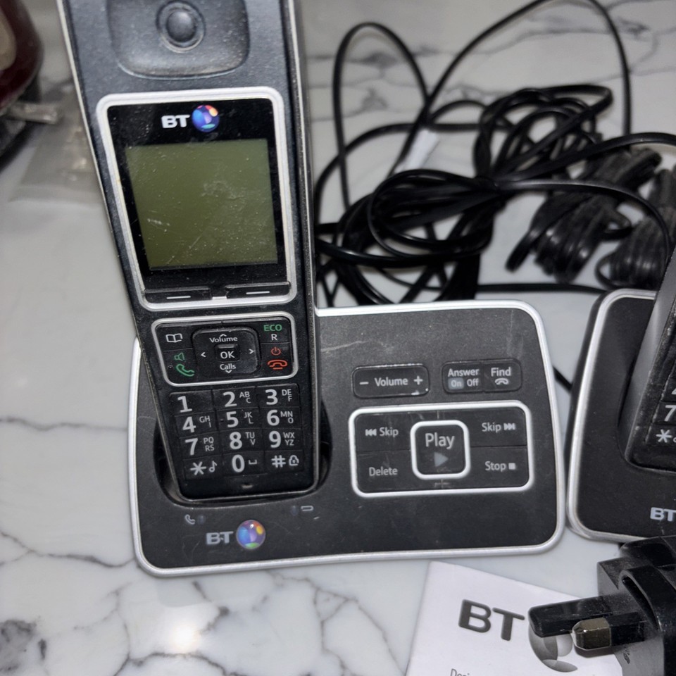BT 6500 TRIO Telephone Answering Machine Cordless x3 Phones Nuisance ...