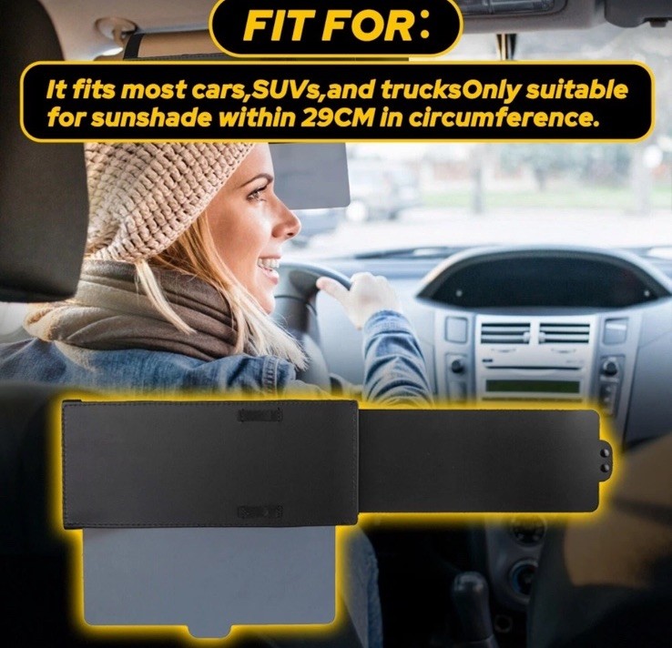 1pc Car Shade For Sun Extend Visor Shield Anti Glare Extension Driving ...