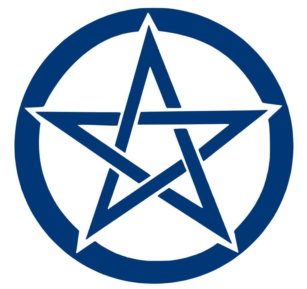 Pentagram Decal Sticker Wiccan Pagan Magic Five Seasons 15 colors 10 ...