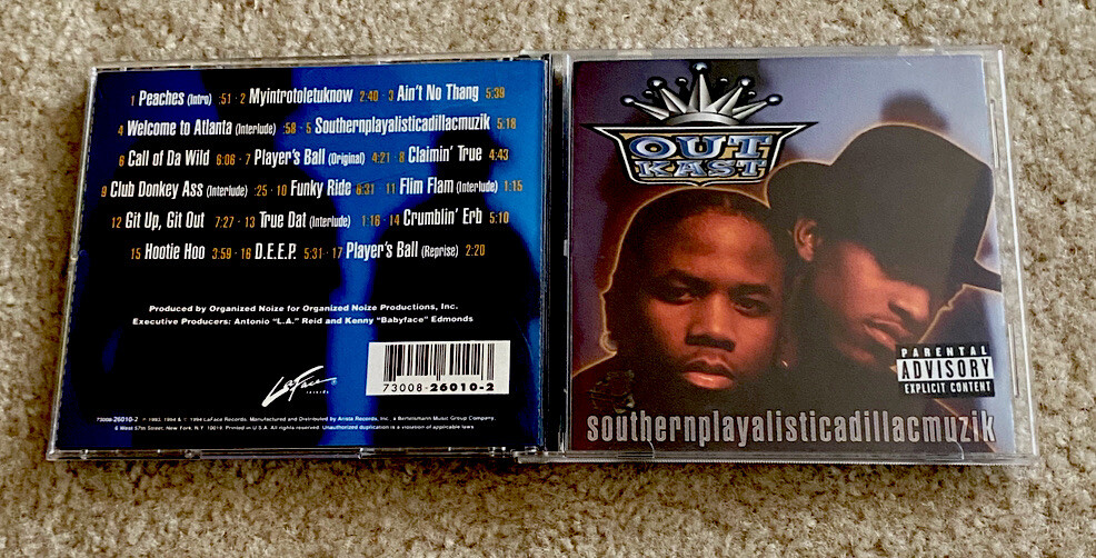 Outkast Southernplayalisticadillacmuzik Cd Art OutKast Released