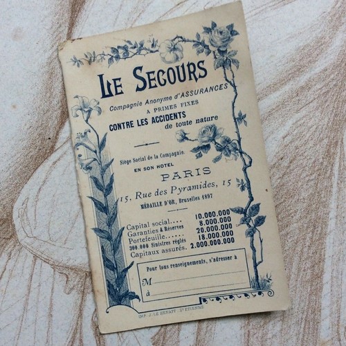 Calendrier Pub Miniature 1899 Almanach Art Nouveau Calendar | eBay