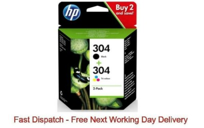 Genuine HP 304 Multipack (Black & Colour) - OEM Ink Cartridges ...