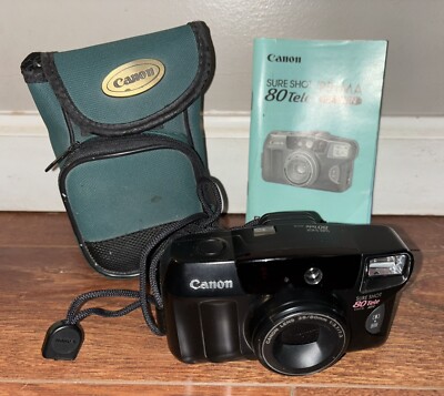 Canon Sure Shot 80 Tele Prima BF TWIN 35mm Point & Shoot Camera ...
