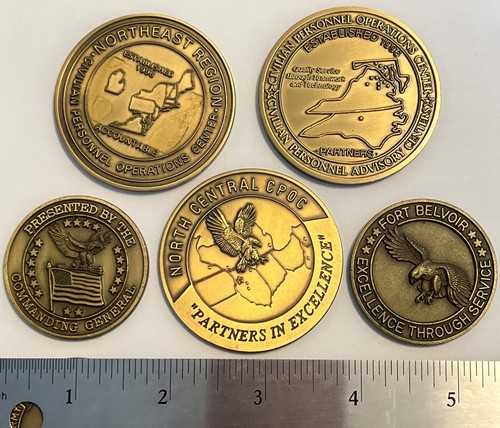 United States Military 11 Tokens/Medals- Army, Navy, Air Force, Coast ...