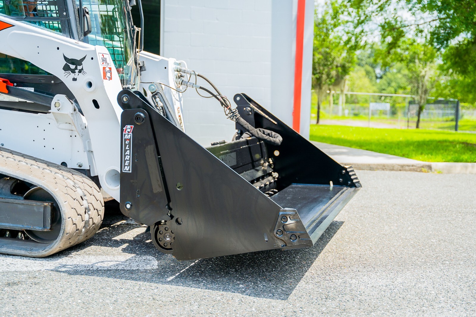 72" Power Rake Bucket Attachment Soil Conditioner Harley Rake for ...