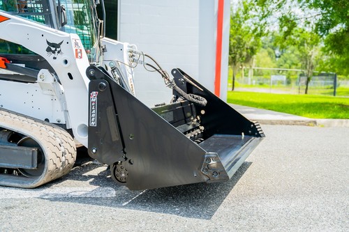 72" Power Rake Bucket Attachment Soil Conditioner Harley Rake for ...