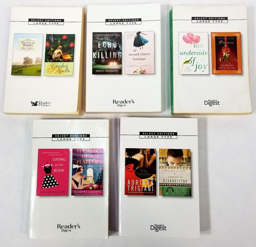 Readers Digest Select Editions Large Print Lot Of 5 Large Type Books ...