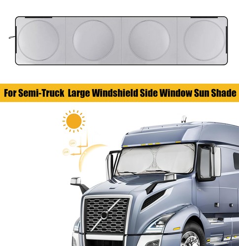 For Volvo VNL Semi-Truck Windshield Side Window Sun Shade Cover UV ...
