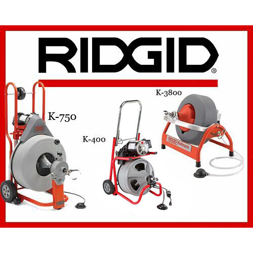 Ridgid K-750 Drum Machine (42007) K-400 T2 Machine(52363) K-3800 ...