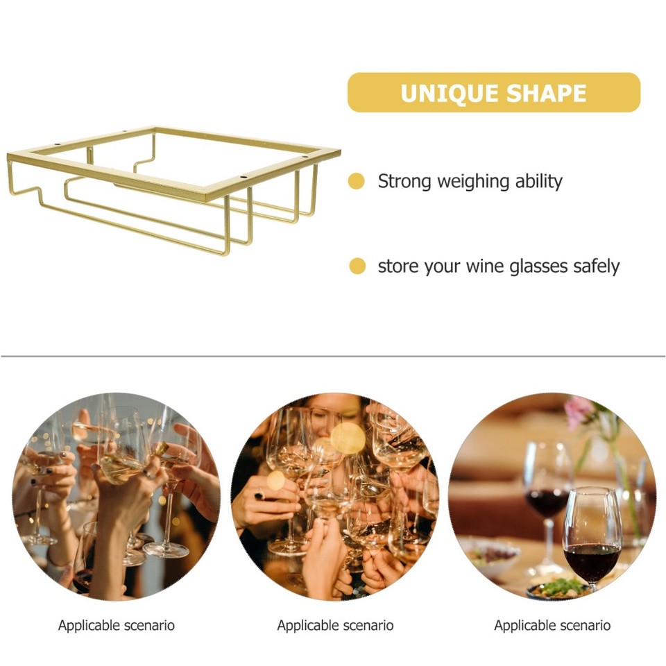 Upside down Wine Glass Holder Drinking Glasses Storage Organizer Rack ...