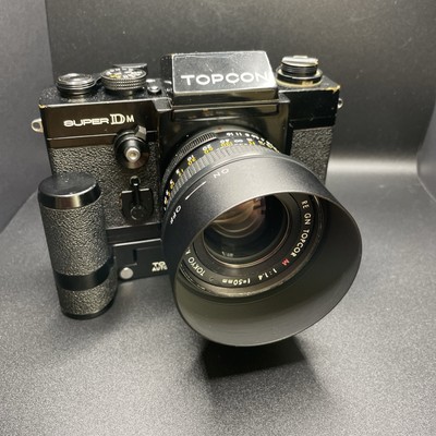 Topcon Super DM with Topcor 50mm f/1.4 GN and auto winder | eBay