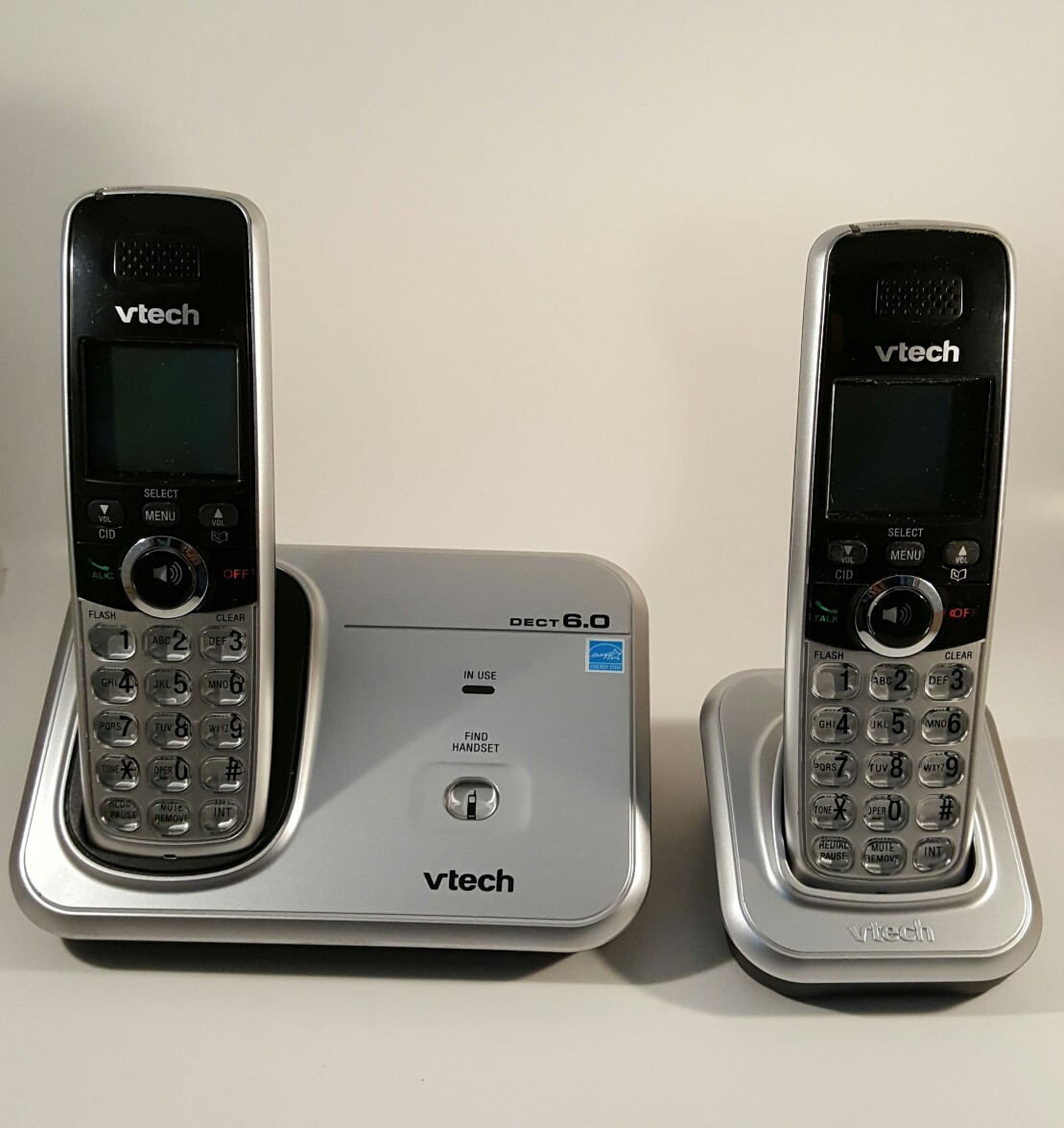Vtech CS6619-2 Cordless Handset DECT 6.0 2 Handsets Speakerphone with ...