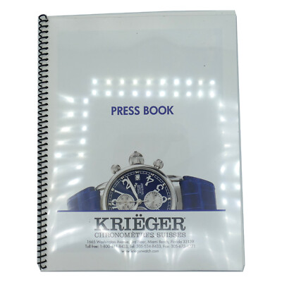 KRIEGER CHRONOMETERES SUISSE PRESS BOOK | eBay