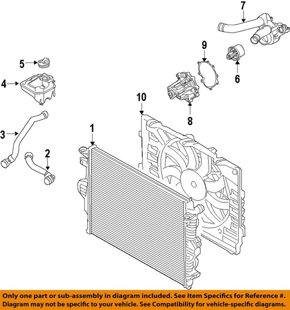 Porsche OEM 11-15 Cayenne Radiator Coolant-lower Hose 95810640200 for ...