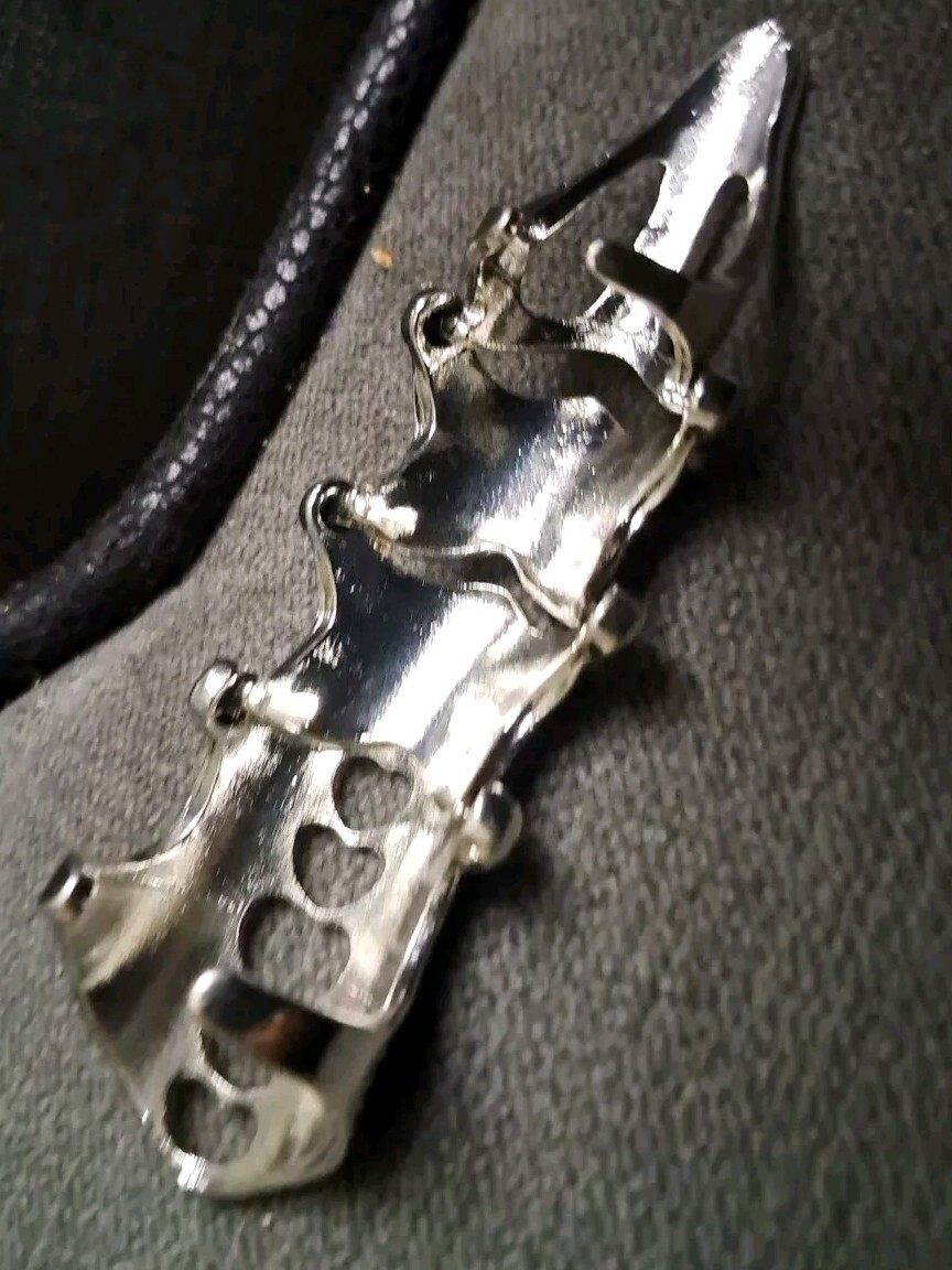 Jointed Full Finger Ring, Metal Costume Jewellery Punk Rock Goth Emo ...