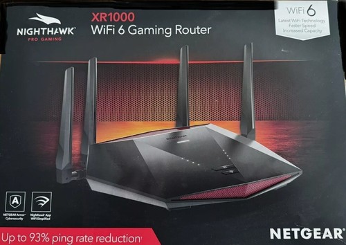 NETGEAR Nighthawk Pro Gaming Wi-Fi 6 Router - Black (XR1000-100NAS ...