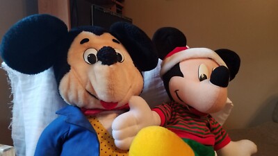 RARE 25 " MICKEY MOUSE RING MASTER Plush & 18" ARC0 CHRISTMAS SANTA ...