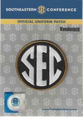 NCAA Southeastern Conference SEC Vanderbilt Commodores Jersey Patch ...