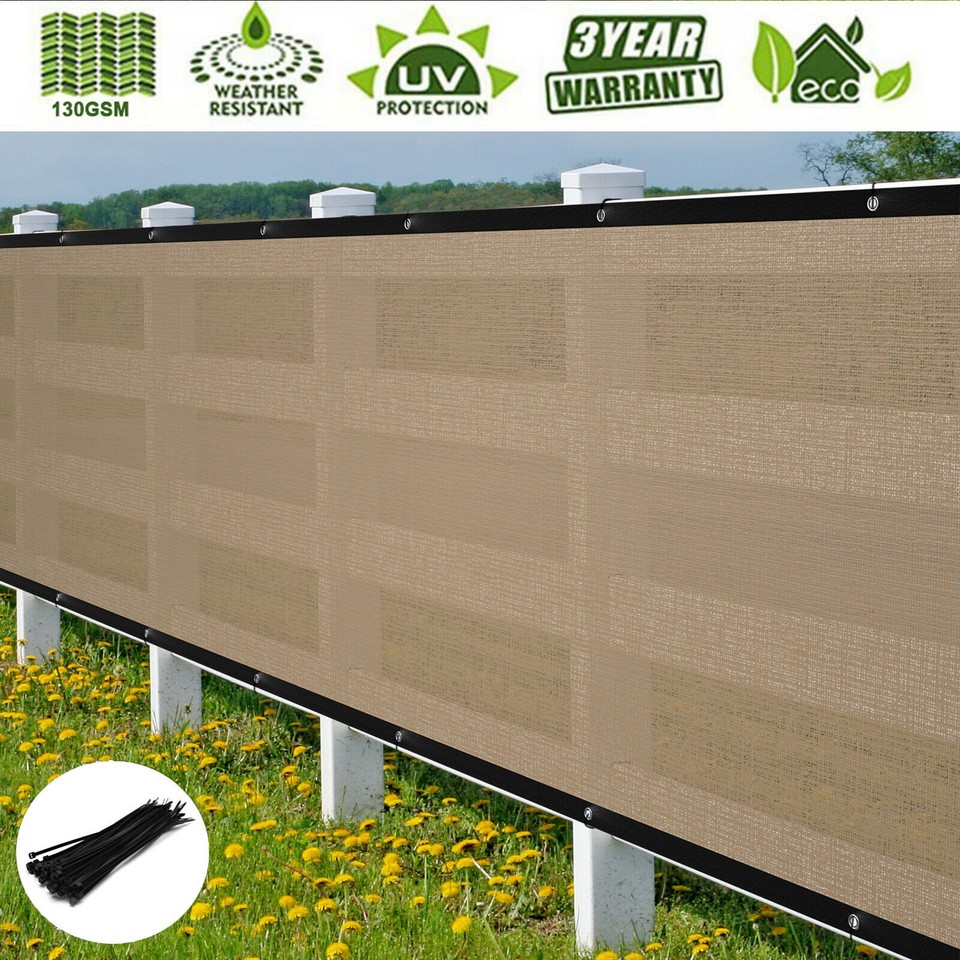 50' Privacy Screen Fence Heavy Duty Fencing Mesh Shade Net Cover Trap ...