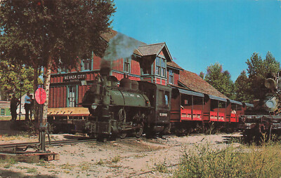 Postcard Shortline Steam Engine Train Nevada City Montana | eBay