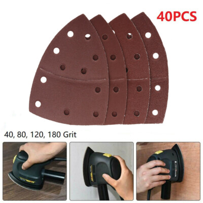 Pack Of 40 Sanding Pads Sheets For BOSCH PSM 100A detail Palm Sander ...