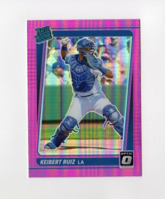 2021 Donruss Optic Keibert Ruiz #52 Pink Rated Rookie Los Angeles ...