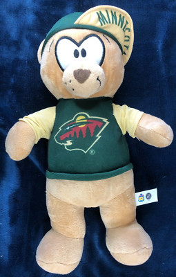 Minnesota Wild Plush NHL Good Stuff Bear 14" Yellow Hip-Hop Hat | eBay