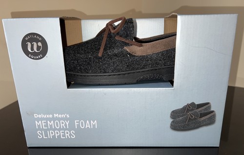 Wayland Square Deluxe Men’s Memory Foam Slippers Size Small NIB | eBay