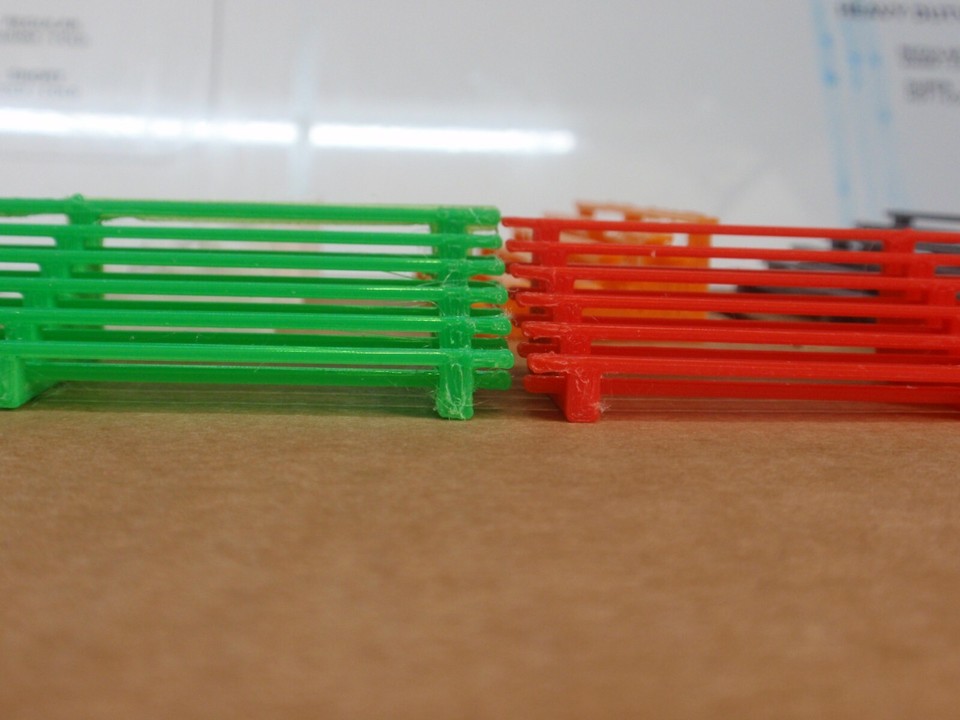 HO Scale Bleachers 4 Pack - Custom colors - You pick the colors you ...