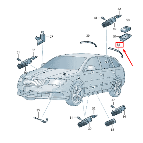 New SKODA KODIAQ NS Rear Left Bumper Reflector 565945105 | eBay
