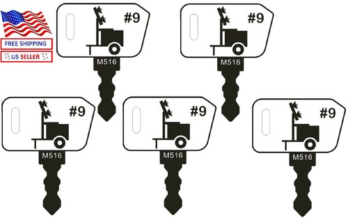 5 Ignition Starter Keys 14644 M516 for Terex Generation 7 Dumptruck ADT ...