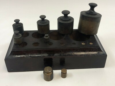 Antique Primitive Brass Wood Merchant General Store Scale Calibration ...