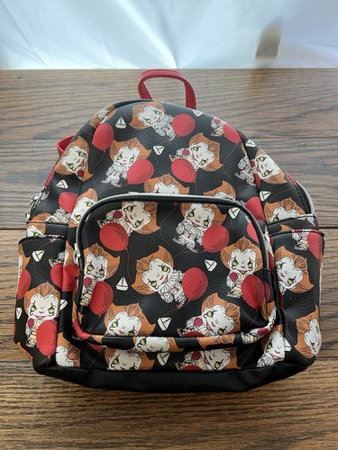 PENNYWISE Mini Backpack IT Clown Horror Movie Novelty Bag Red Balloons ...