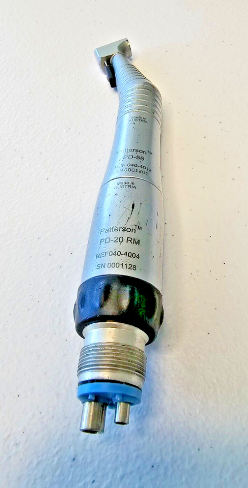Patterson Low Speed E-Type Handpiece PD-58Contra Angle and PD-20 Motor ...