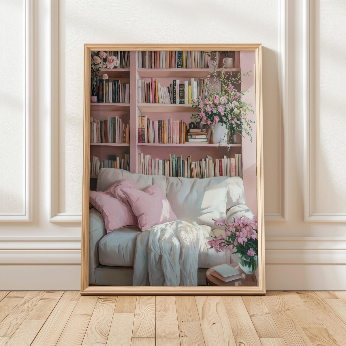 Cozy Home Library Flowers