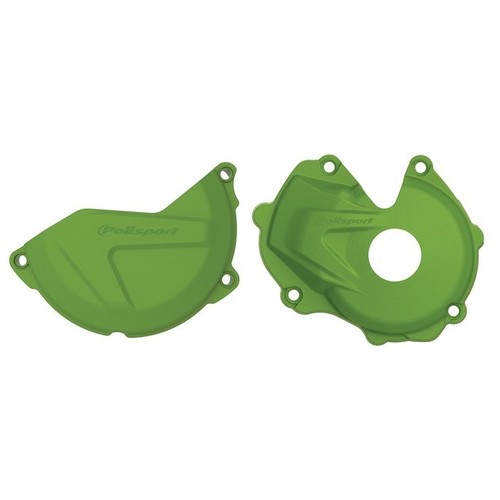 Polisport Clutch & Ignition Cover Protector Kit Green 90954 for ...