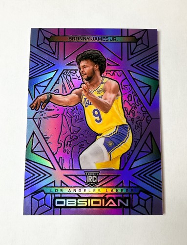 2024-25 Bronny James Jr Panini Obsidian Purple /75 #150 | eBay