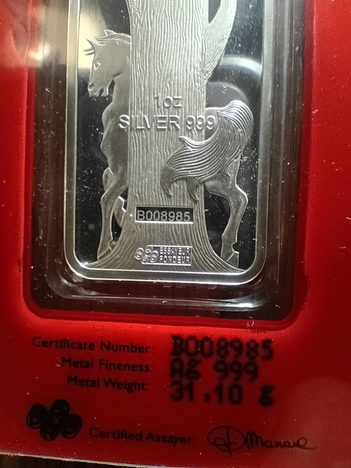 Pamp Suisse 1oz Silver Bar In Assay / BROKEN SEAL | eBay